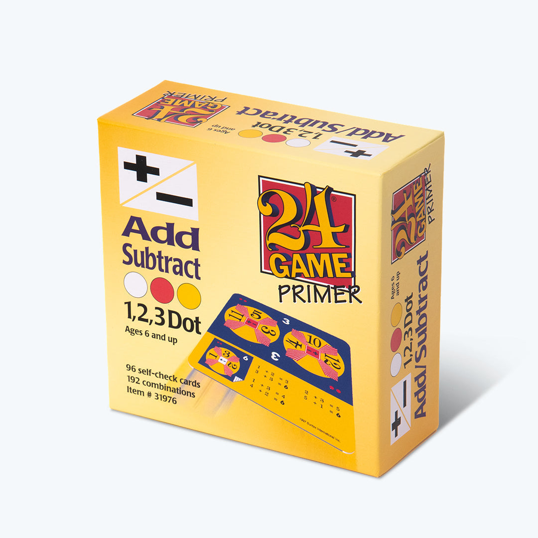 24 Game Add and Subtract Math Card Game - 96 Card Pack