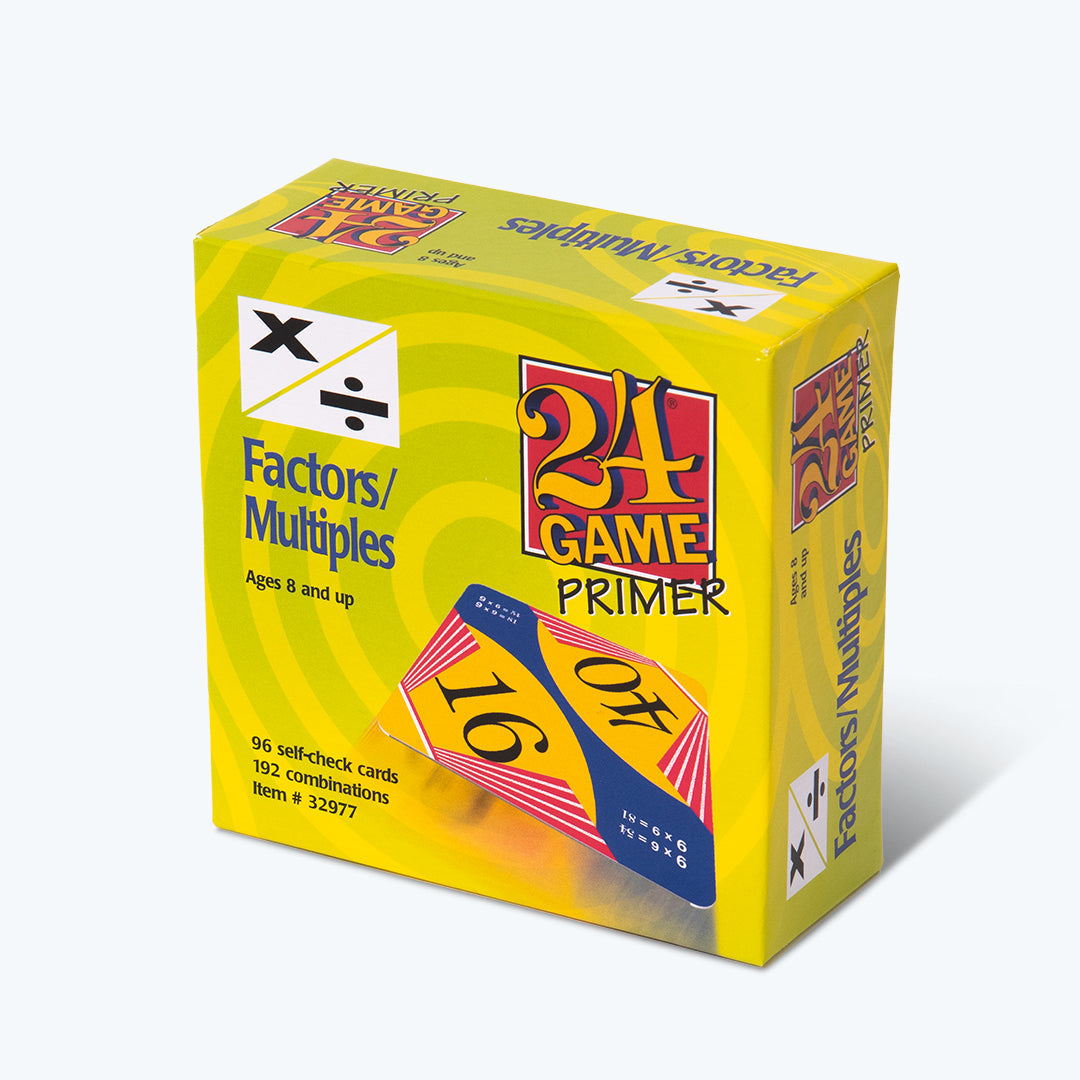 24 Game Factors and Multiples Math Card Game - 96 Card Pack