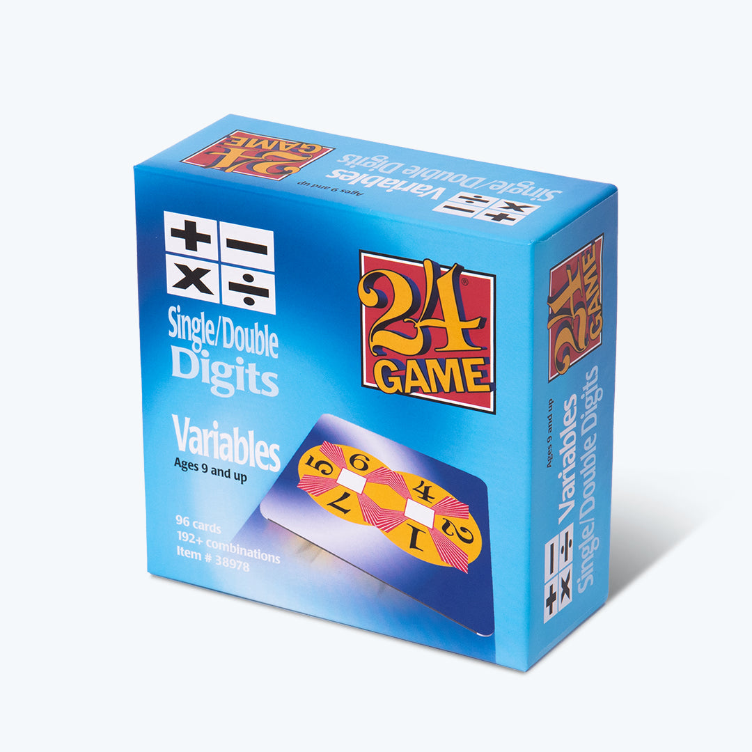 24 Game Variables Math Card Game - 96 Card Pack