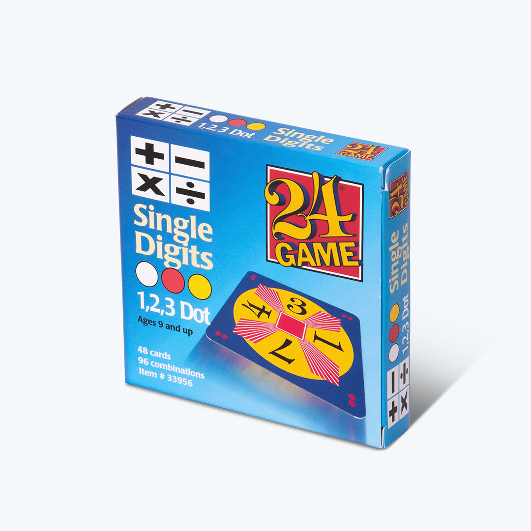 24 Game Single Digits Math Card Game - 48 Card Pack