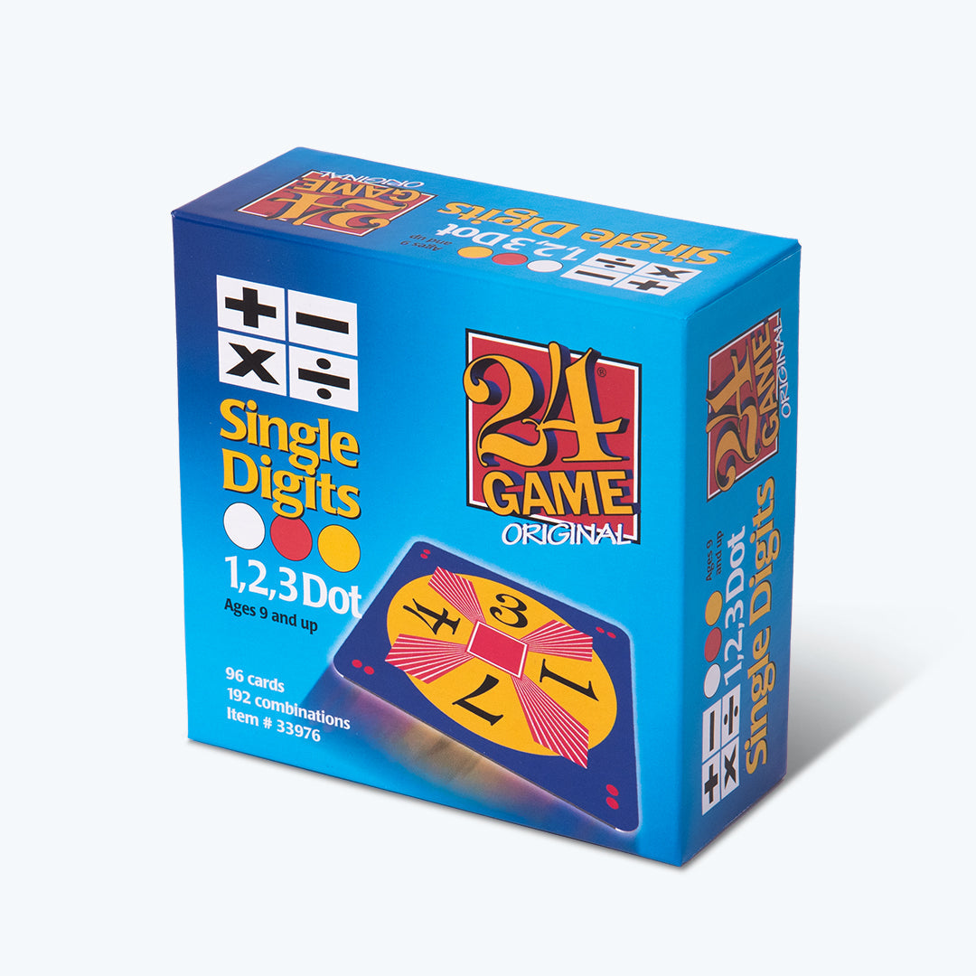 24 Game Single Digits Math Card Game - 96 Card Pack