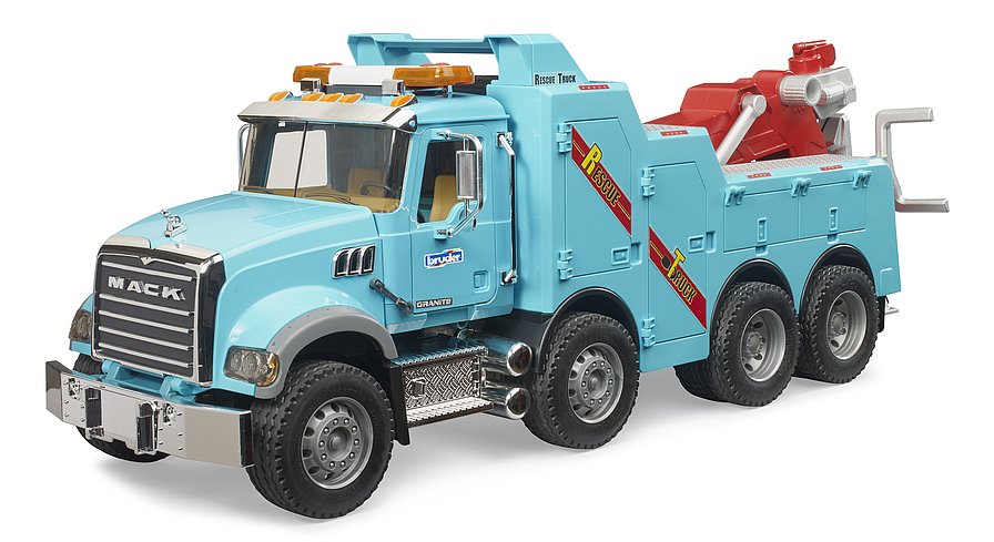 Bruder MACK Granite Recovery and Towing Truck with Light & Sound Modul