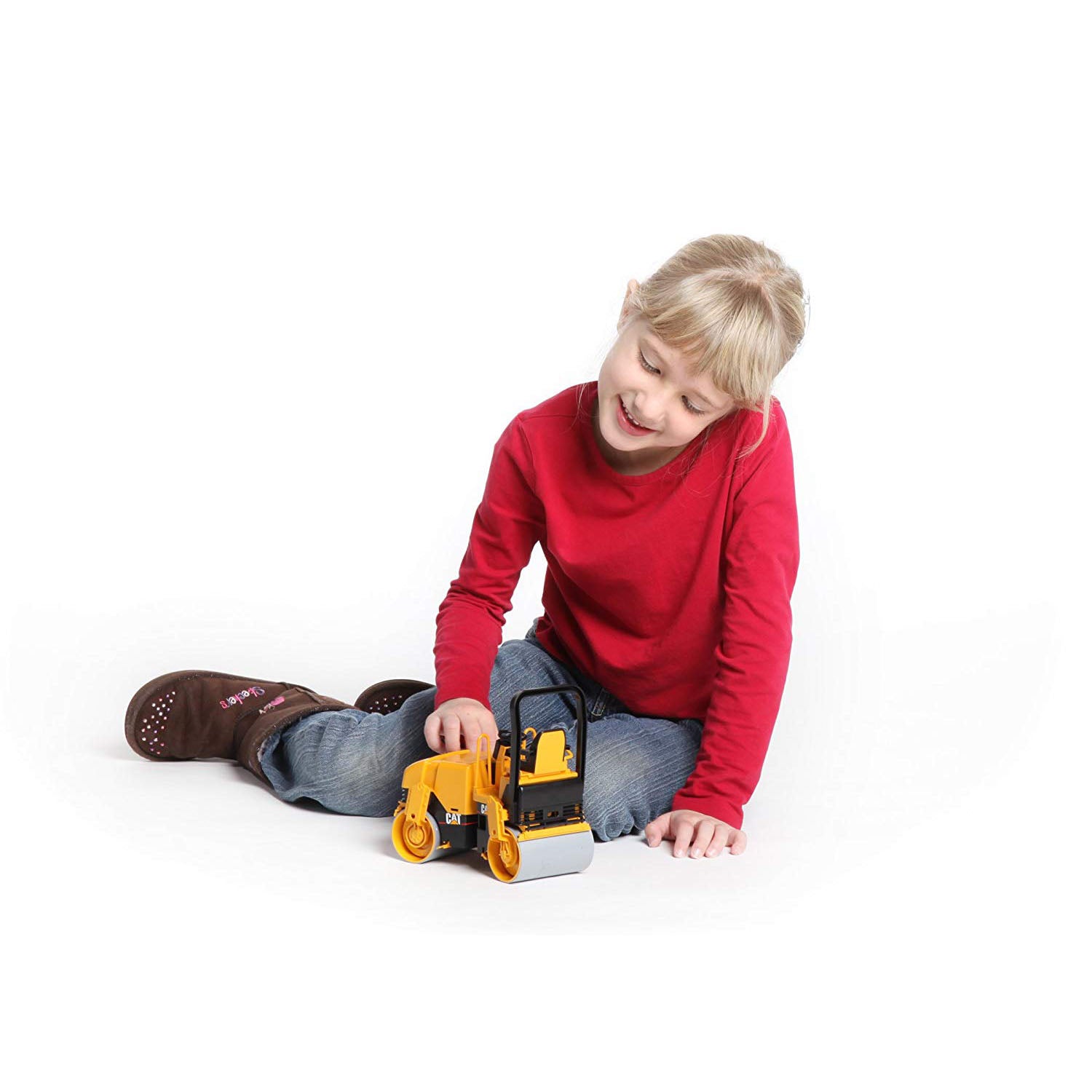 Bruder CATERPILLAR Asphalt Drum Compactor Steam Roller