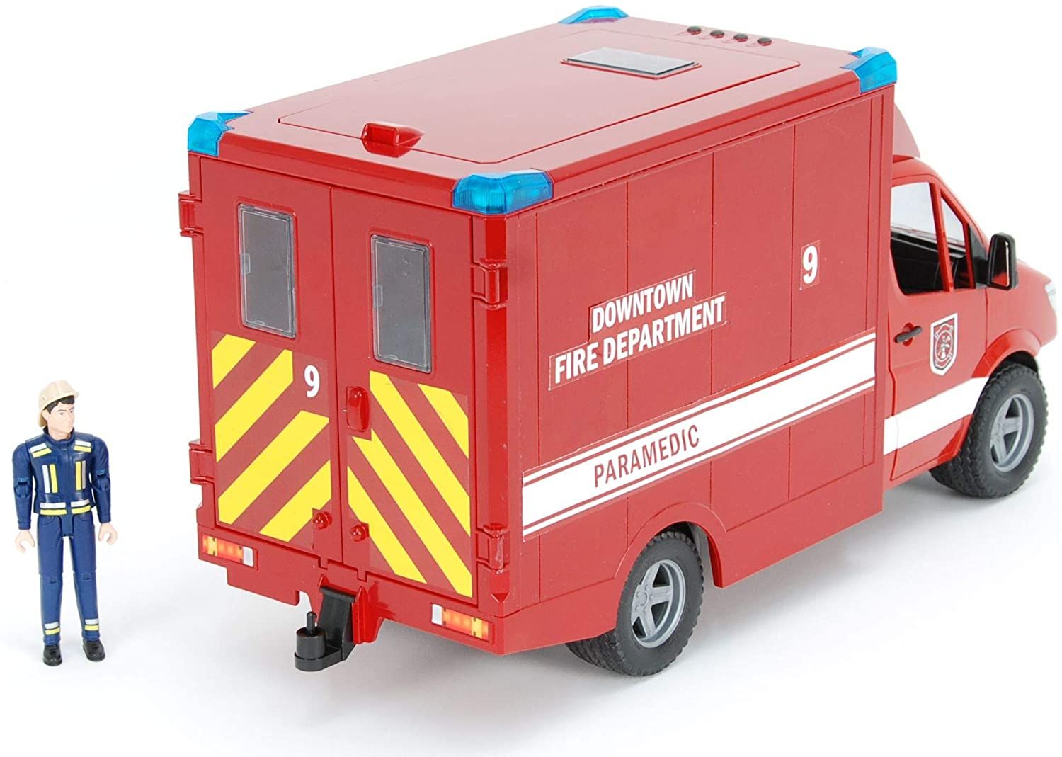 Bruder MB Sprinter Ambulance with Paramedic Fireman Figure, Integrated